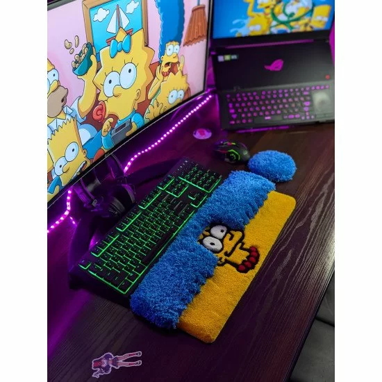 Add Charm and Comfort to Your Workspace | 3D Keyboard Rug