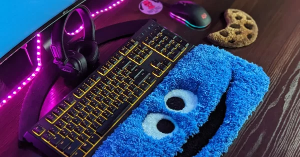 Get Cozy at Work | 3D Keyboard Rug & Cookie Mouse Rug Combo