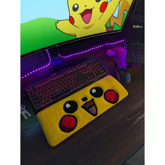Keyboard Rug Happy Pikachu